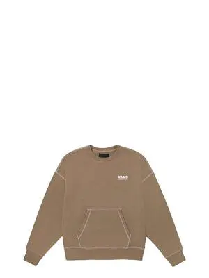 VANS Logo Alphabet Printing Round Neck Pullover - Light Brown