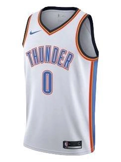 Nike Oklahoma City Thunder Russell Westbrook Association Edition Jersey #0 - White