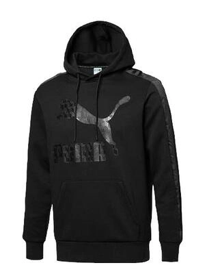 PUMA Long Sleeve Hooded Sweatshirt - Black