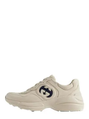 Gucci Rhyton Interlocking G Sneakers - White