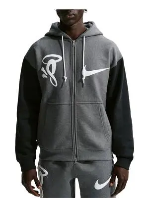 Nike Solo Swoosh X Syna Fleece Full-zip Hoodie - Grey