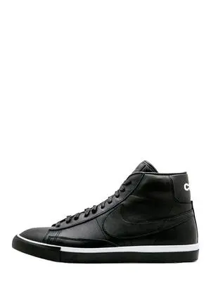 Nike Comme Des Garçons X Nike Blazer High Top Sneakers Black