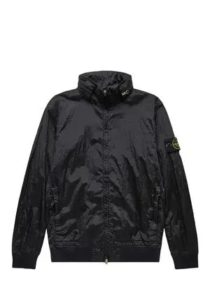 Stone Island Compass Patch Long-sleeve Bomber Jacket - Black