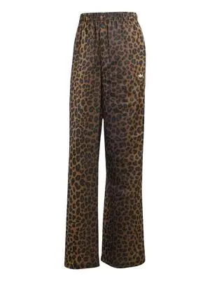 Adidas Wide Leg Satin Pants With Animal Print - Multicolor/bronze Strata