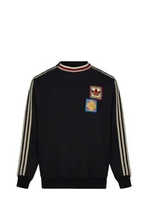 Adidas Fw25 Crafted Crewneck Jumper - Black