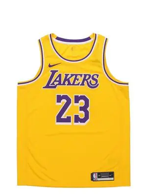 Nike Los Angeles Lakers Lebron James Icon Edition Swingman Jersey - Yellow