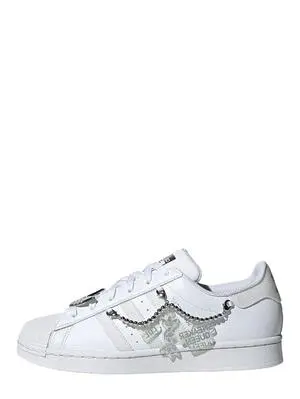 Adidas Adidas Originals Superstar With Embellished Detailing White/grey