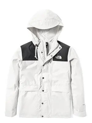 The North Face Logo Mountain Windbreaker Jacket - White