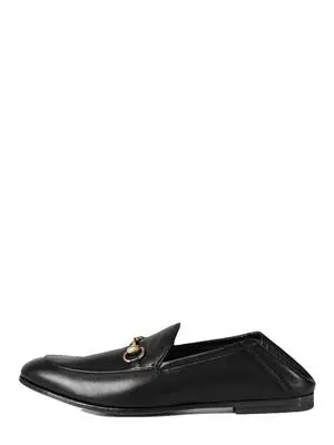 Gucci Leather Loafers With Horsebit Detail - Default Color