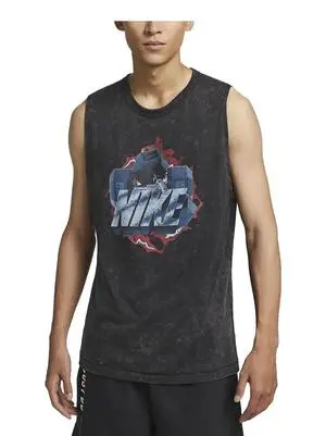 Nike Dri-fit Training Gym Tank Top - Black/multi-color