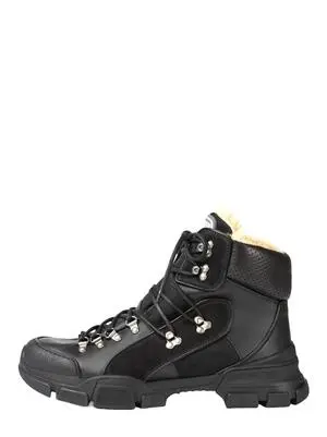 Gucci Flashtrek High-top Sneakers With Wool Lining - Black