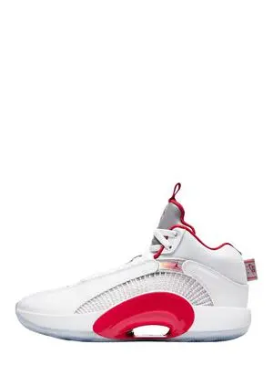 JORDAN 35 "fire Red" High Top Sneakers - White/red