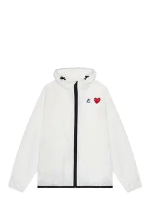 Play Comme Des Garcon COMME Des GARCONS PLAY X K-WAY Full Zip Jacket White