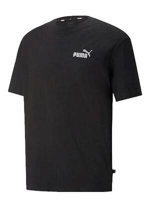 PUMA Ess+ Relaxed Tee Logo T-shirt - Black