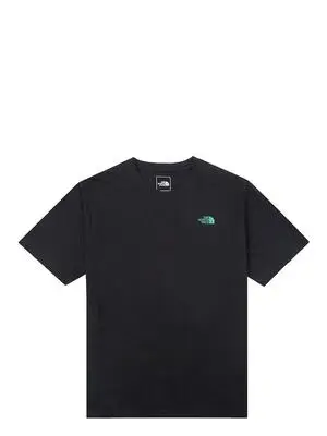 The North Face Logo Shirt 'black - Black/blue