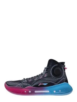 LI-NING Yu Shuai 14 Beng High Top Basketball Shoes - Black/pink