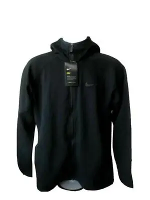 Nike Dri Fit Showtime Basketball Full Zip Hoodie 'obsidian - Obsidian/black