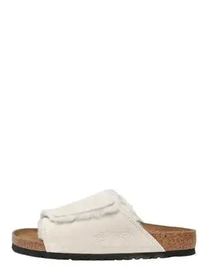 BIRKENSTOCK X Stussy Shearling Slide - Bone