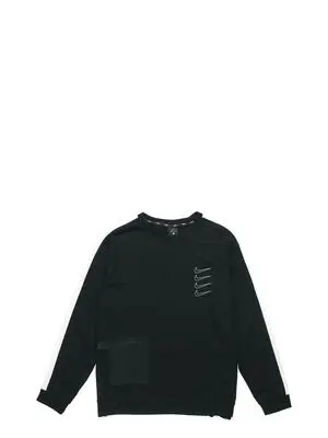 Nike Dri-fit Logo Knit Training Pullover - Black