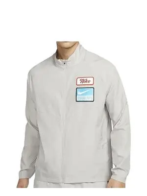 Nike Dri-fit Miler Running Jacket - Grey