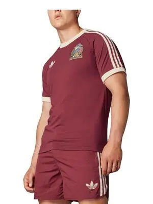 Adidas Mexico Adicolor 3-stripes Football T-shirt - Burgundy