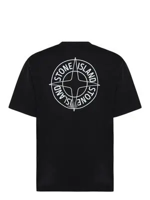 Stone Island Outline Compass Regular Fit T-shirt - Black