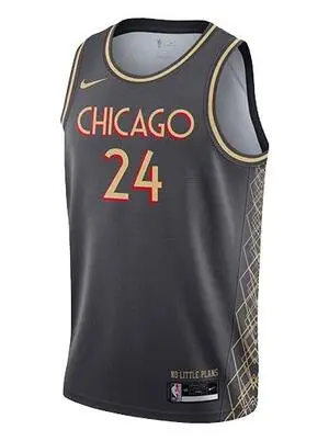 Nike Chicago Bulls City Edition Jersey - Black/multi-color