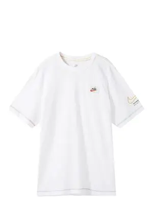 Nike Nsw Tee Swoosh 50 Lbr Casual Sports Breathable Printing Short Sleeve T-shirt - White