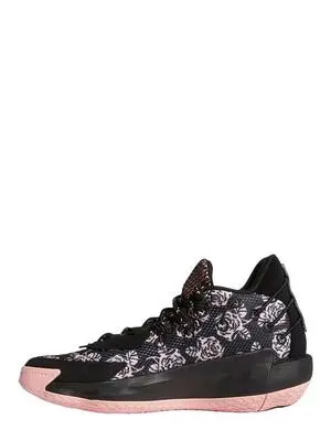 Adidas Dame 7 'rose City' All-star Game Sneakers - Core Black/glow Pink/silver Metallic
