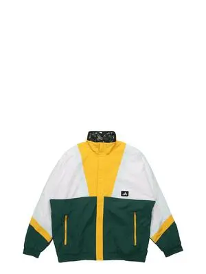 Adidas Colorblock Jacket With Logo Detail - Green