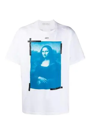 Off-White Ss21 Printing Round Neck Short Sleeve - White
