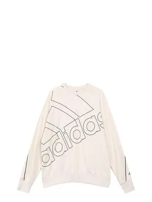 Adidas Logo Print Pullover - Brown