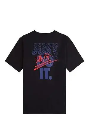 Nike As Nsw Gaokao Ss Tee Athleisure Casual Sports Alphabet Round Neck Short Sleeve Black T-shirt - Multi-color