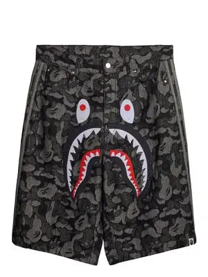 Adidas X Bape Shark Denim Jorts - Black