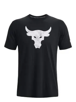 Under Armour Project Rock Brahma Bull Short Sleeve T-shirt 'black Ivory - Black//ivory