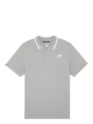 NEW BALANCE Short Sleeve Polo Shirt Asia Sizing - Grey