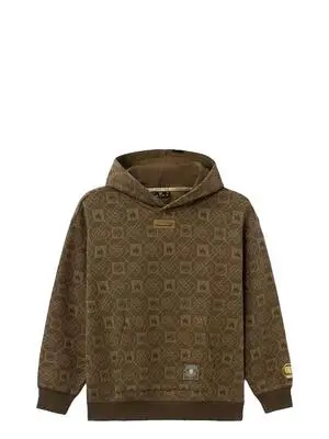 LI-NING Badfive Series Loose Pullover Hoodie - Brown