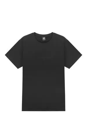 NEW BALANCE Logo Embroidered Knit Sports Round Neck Short Sleeve Couple Style - Black