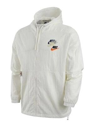 Nike Alphabet Logo Printing Woven Hooded Jacket - Multi-color