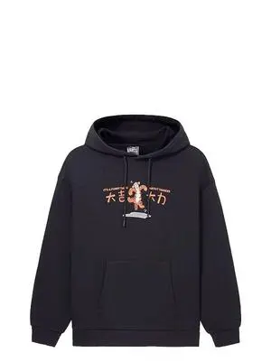 LI-NING Li-Ning X Disney Tigger Cooperation Series Printed Hoodie Black/orange