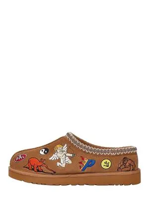 UGG X Palace Embroidered Slipper - Chestnut
