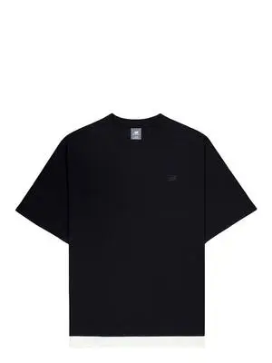 NEW BALANCE Small Nb Logo Crewneck T-shirt Asia Sizing - Black