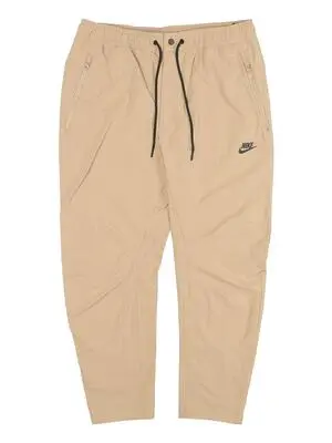 Nike Small Logo Pattern Woven Athleisure Casual Sports Long Pants - Khaki