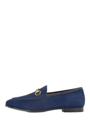 Gucci Gucci Jordaan Suede Loafers Blue