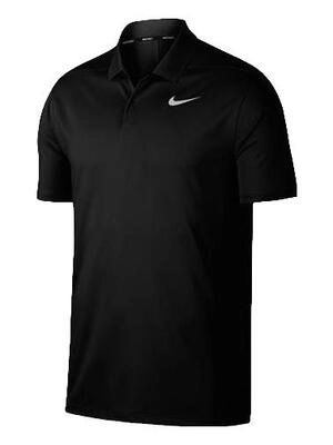 Nike Dry Victory Casual Sports Short Sleeve Polo Shirt - Black