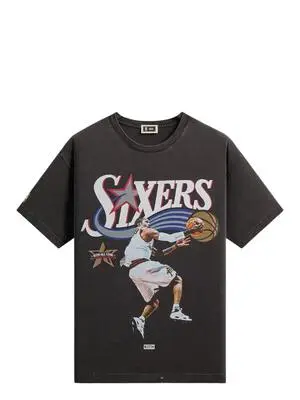 Kith For Nba All-star Philadelphia 76ers Allen Iverson Vintage T-shirt - Black