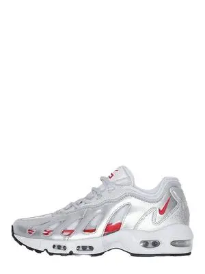 Nike X Supreme Air Max 96 'metallic Silver' Sneakers - Silver/white/red