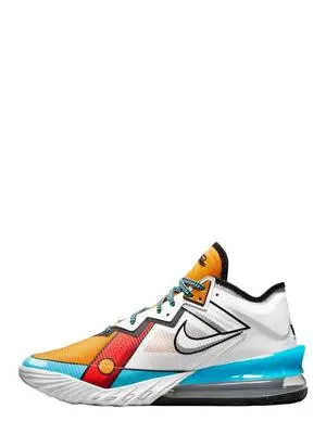 Nike Lebron 18 Low "stewie Griffin" Athletic Sneakers - White/blue/yellow