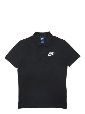 Nike Small Logo Casual Sports Short Sleeve Polo Shirt - Black