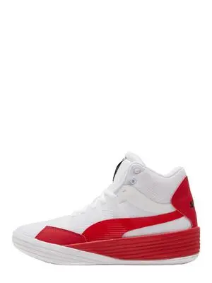 PUMA Clyde All-pro Mid Sneakers - White/red